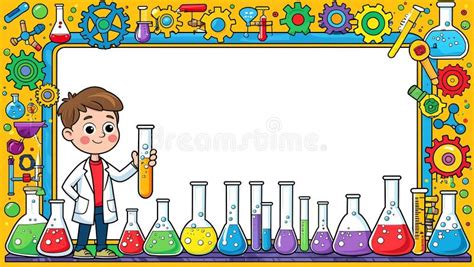 Border Clip Art Featuring Science Graphics Periodic Table