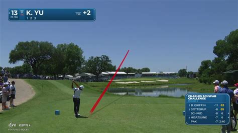Kevin Yu makes birdie on No. 13 at Charles Schwab