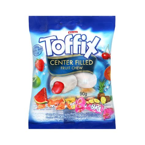 Elvan Toffix Center Filled Fruit Chew 90g Al Hudaydah Al Hudaydah