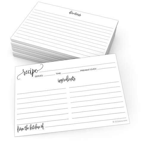 Modern Recipe Card