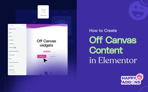 how to create off canvas content in elementor a guide