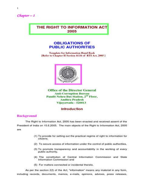 Information As Contemplated Under Section 4 1 B Of Rti Act 2005 Pdf Microform Information