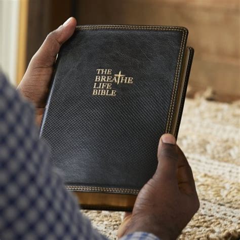 The Breathe Life Holy Bible Faith In Action Nkjv Black Leathersoft