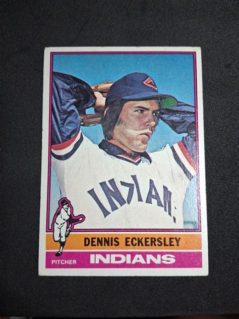 1976 Topps 98 Dennis Eckersley Exmt Rc Indians Hofan Absolutly