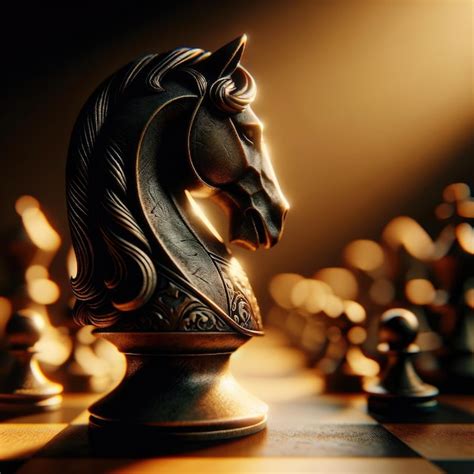 Premium Photo A Highresolution Closeup Of A Classic Knight Chess