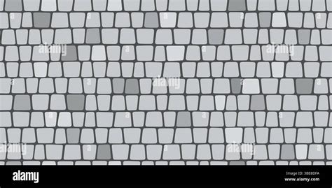 Paved Stone Seamless Pattern Pavement Tile Texture Stone Mosaic
