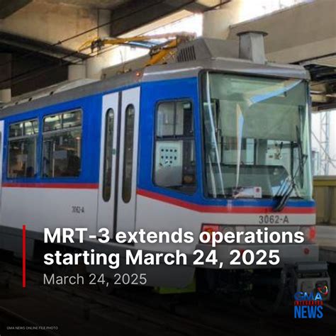 Gma News The Metro Rail Transit Line 3 Mrt3 Will Start Its Extended Operations On Monday