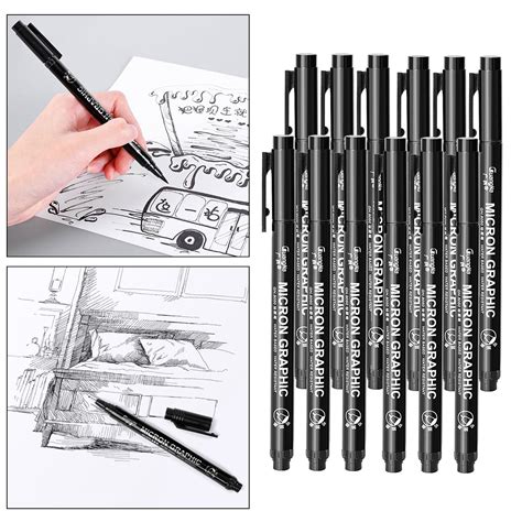 Fineliner Pen Drawing Pens Black Ink Fineliner Pen Grandado