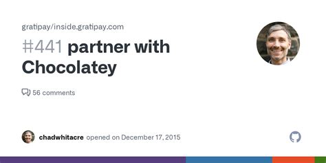 Partner With Chocolatey · Issue 441 · Gratipay