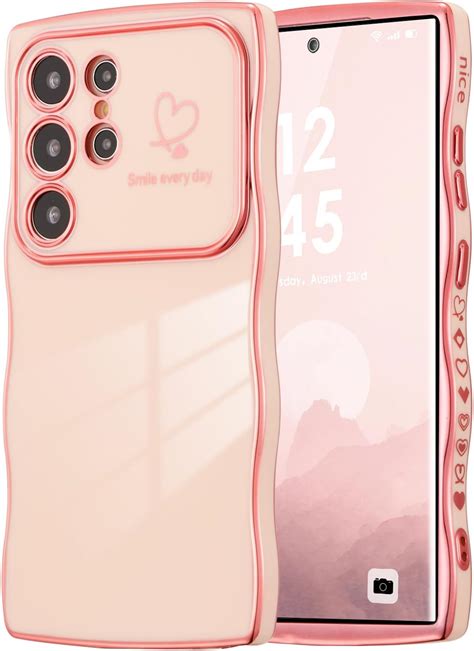 Ztofera For Samsung Galaxy S23 Ultra 5g Case 68 Inchcute Curly Wave