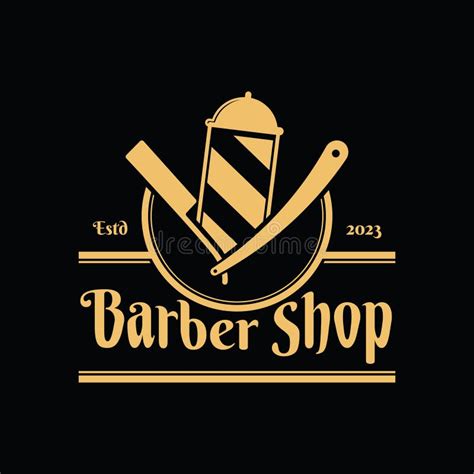 Barber Shop Logo Template Logo For Barber Shop And Men S Salon Stock