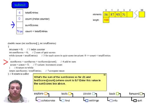 A Constructive Exercise Reviewing How Array Values Are Used In A Loop Download Scientific Diagram