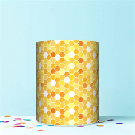 Honeycomb Bee Honey Wrap Around Edible Cake Topper Icing Decoration