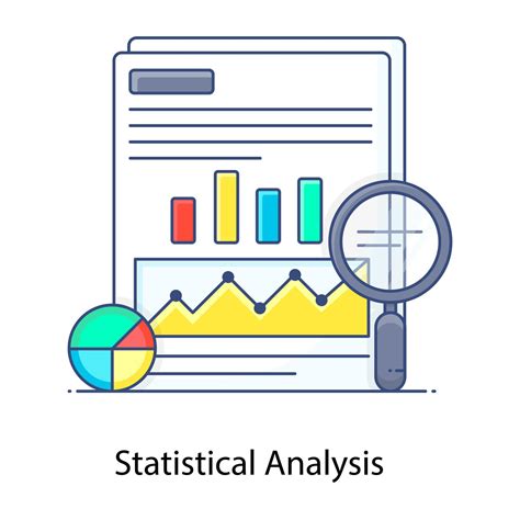 Análisis De Datos Vector De Contorno Plano Que Denota Evaluación Y