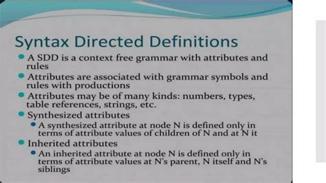 implementation of syntax directed schemes ppt pptx