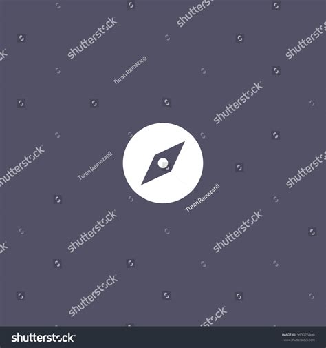 Minimalistic Compass Icon Stock Illustration 563075446 Shutterstock