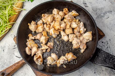 Спагетти из кабачков с курицей — рецепт с фото пошагово