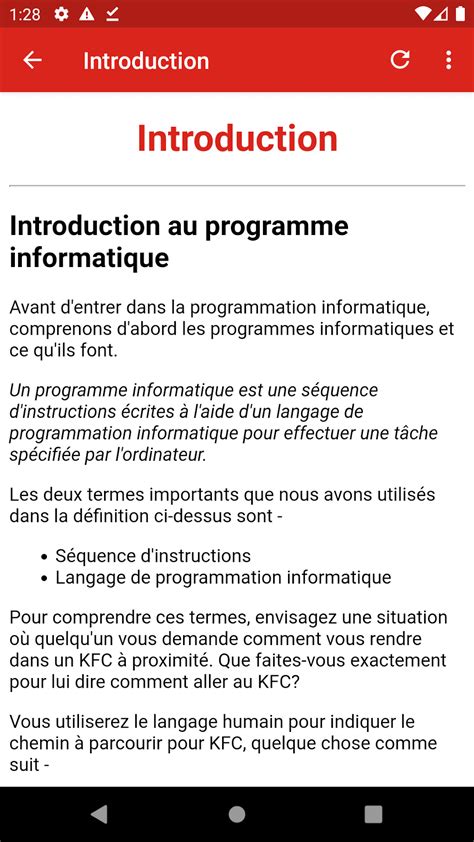 Android 용 Cours Programmation Informatiq 다운로드