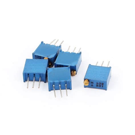 5 Pcs Fixed Resistors 3296w 1k Ohm Variable Resistor For Resistors Multiturn Potentiometer
