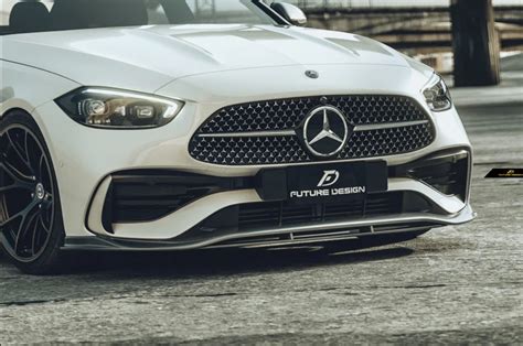 Future Design Mercedes Benz W206 C Class C300 Carbon Fibre Front Lip V2 Mod Central Future Design Mercedes Benz W206 C Class C300 Carbon Fibre Front Lip V2 Mod Central