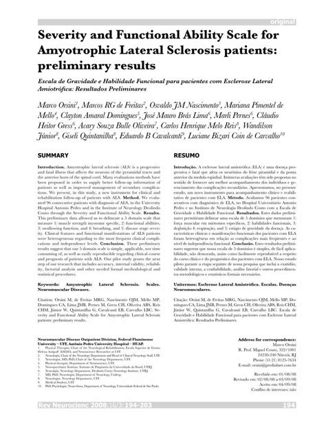 Pdf Severity And Functional Ability Scale For Dokumentips