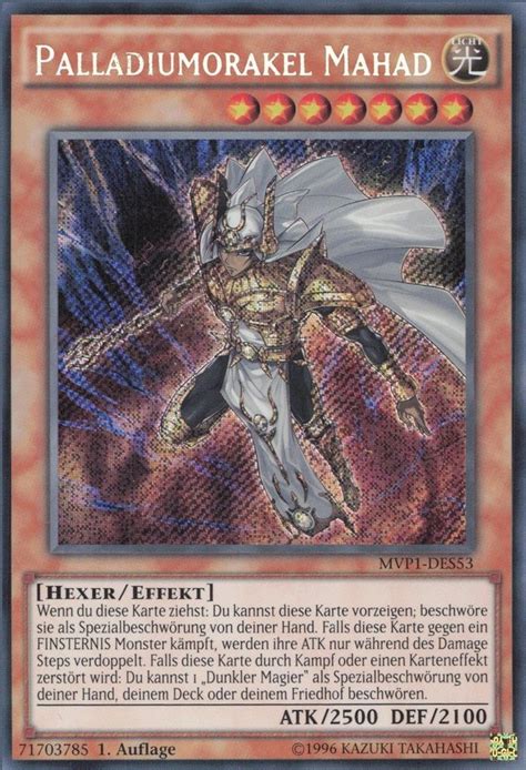 Recollectibles Sammelkarte Yugioh Karte Palladiumorakel Mahad V3 Yu
