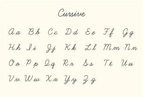 What Font Is Best For Cursive Writey