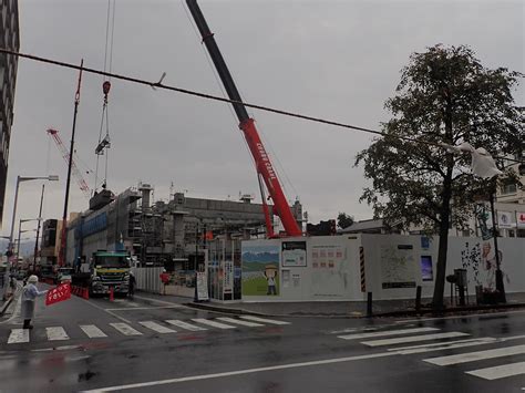 建設地の定点撮影（2021年10月1日） 松本市立博物館