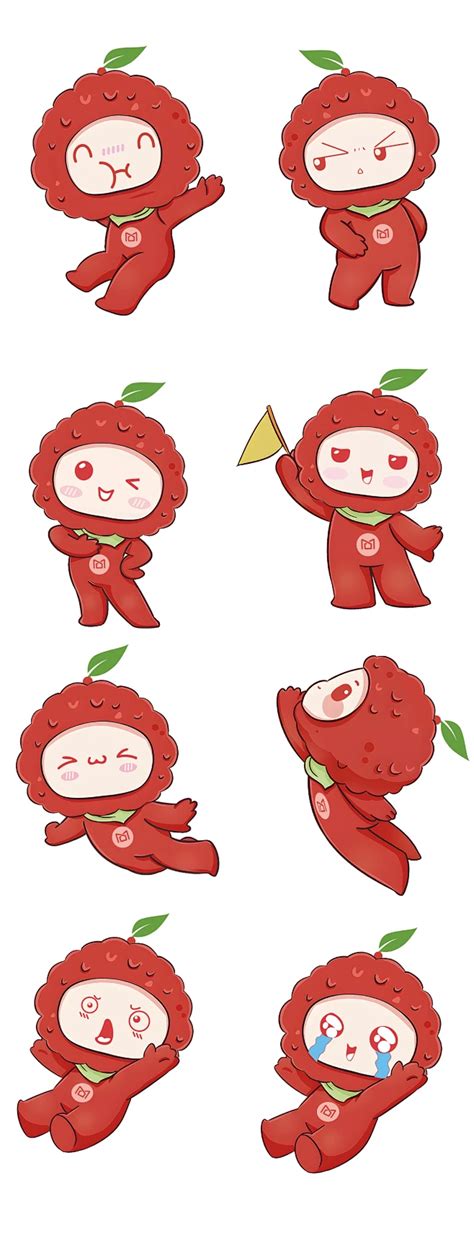 荔枝ip卡通人物设计 设计素材 Shejisccn 花瓣网