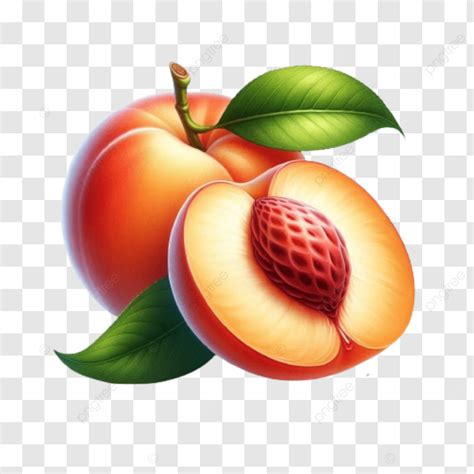 육즙은 잎이 있는 복숭아의 아름다움을 기쁘게 합니다 잎이 달린 복숭아 잎 일러스트와 복숭아 복숭아 잎 클립 아트 Png