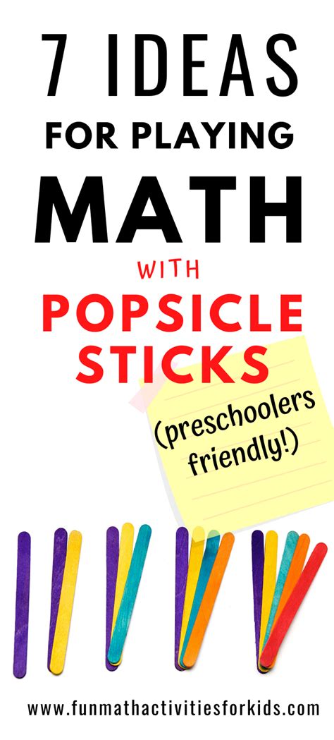 Popsicle Stick Math Activities For Counting Color Grouping And Learning Number Sequence Artofit