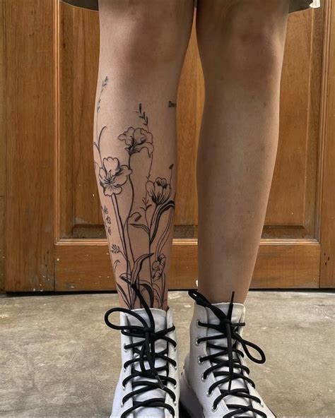 Leg Front Tattoos