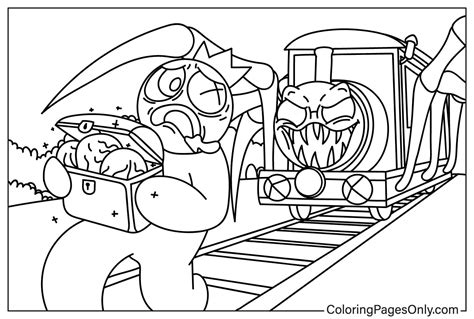 20 Choo Choo Charles Coloring Pages Free Printable Pdf And Online Coloring