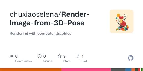 GitHub Chuxiaoselena Render Image From D Pose Rendering With Computer Graphics