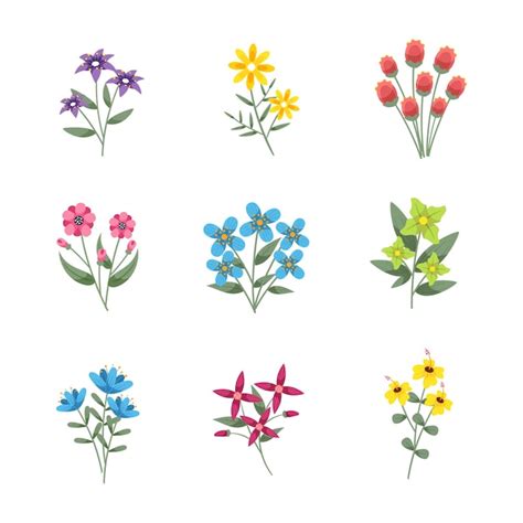 Small Clip Art Flowers Images Free Download On Freepik