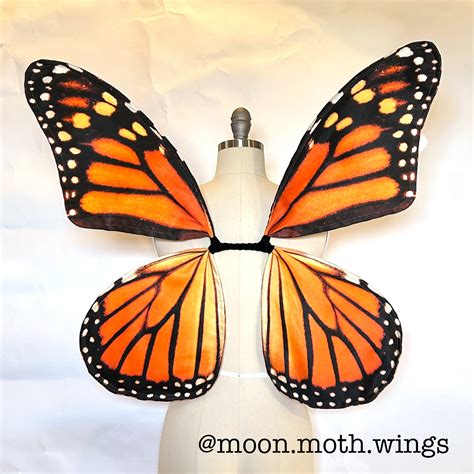 Monarch Butterfly Halloween Costume Wings For Women Adult Fairy Wings