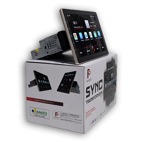 Central Multimídia Automotiva Tesla 101 Polegadas Tela Giratória 1 Din Carplay Android Auto