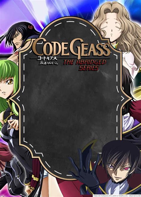 18 Code Geass Canva Birthday Invitation Templates Artofit