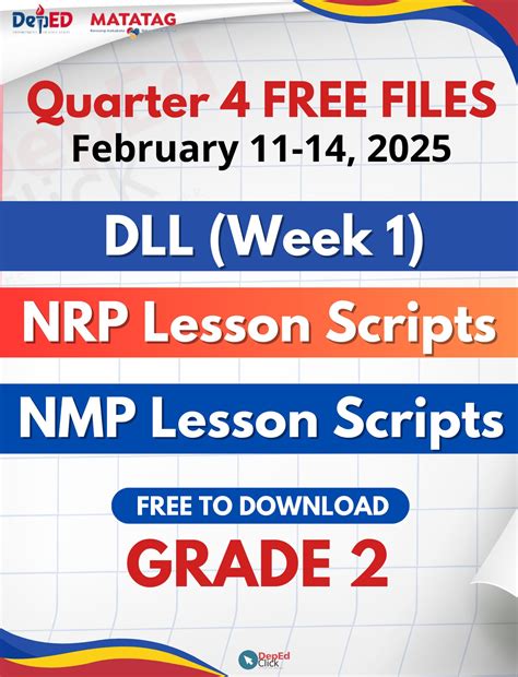 Deped Click 𝐆𝐑𝐀𝐃𝐄 𝟐 𝐐𝐔𝐀𝐑𝐓𝐄𝐑 𝟒 𝐅𝐑𝐄𝐄 𝐅𝐈𝐋𝐄𝐒 Week 1