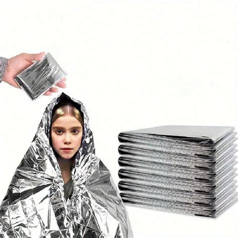 Emergency Foil Blanket Survival Thermal Mylar Blankets Individually