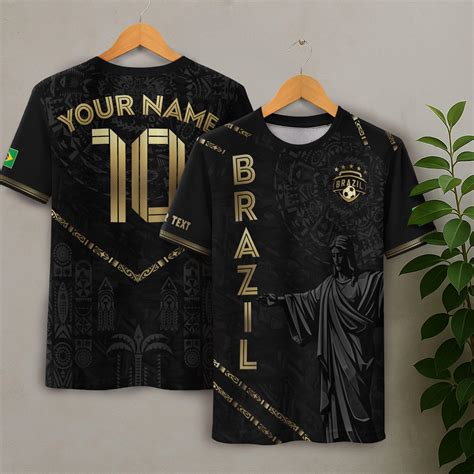 Personalized Brazil Soccer Jersey Custom Name Brazilian Soccer Jersey