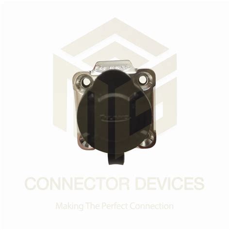Lp16 10a 4pin Female Socket Ip67 Waterproof Power Connector Flange