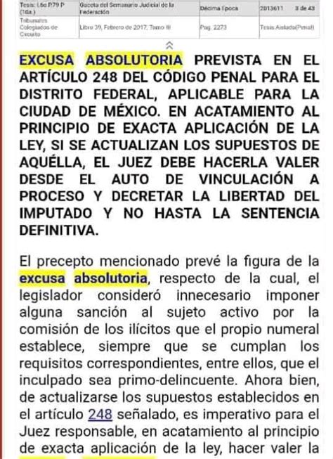 BÚho Penal 🟣⚖️ Excusas Absolutorias Cuando SÍ Hay Facebook
