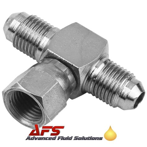7 16 Jic Male X Male X Female Tee 3 Way Hydraulic Adaptor Connector
