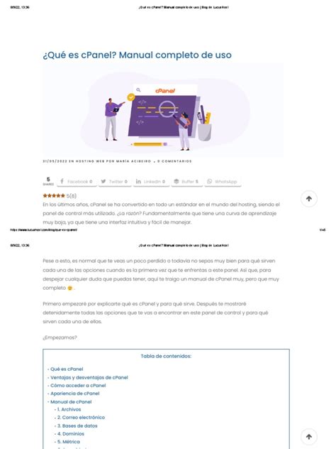 ¿qué Es Cpanel Manual Completo De Uso Blog De Lucushost Pdf Mi Sql Protocolo De