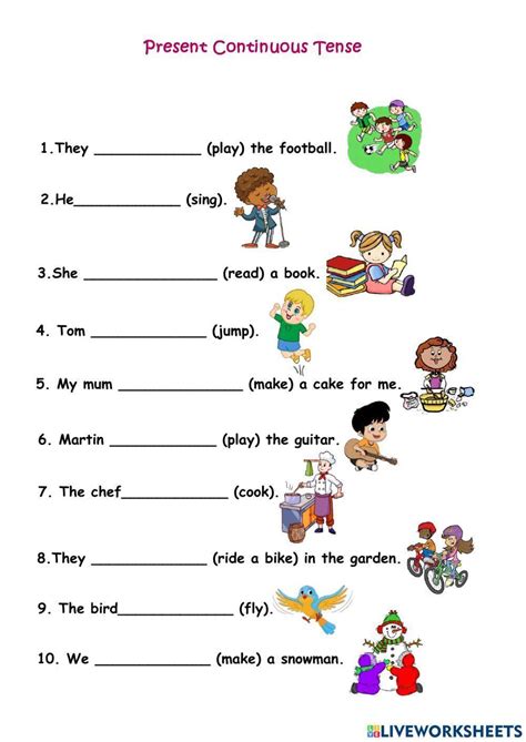 Progressive Tense Verbs Test Worksheet Worksheets Library