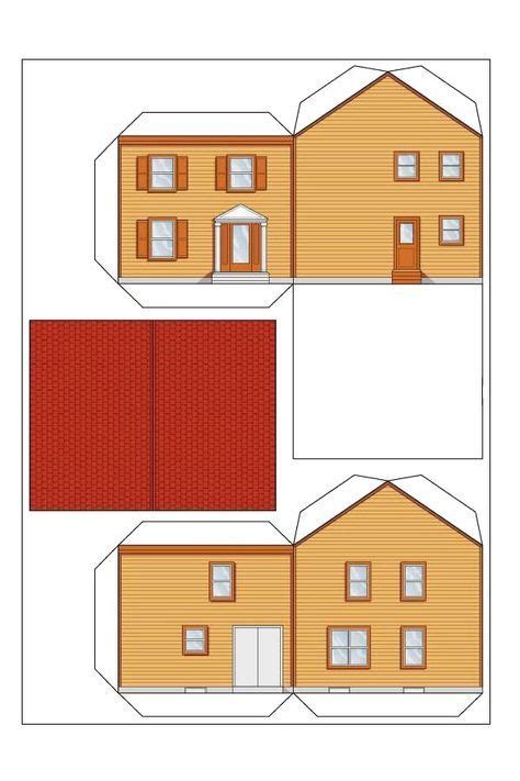 30 Ideas De Plantillas Para Maquetas Casas Para Armar Casas De Papel