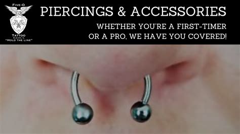Piercings And Accessories Ear Navel Nose At Five O Tattoo In Elburn Il