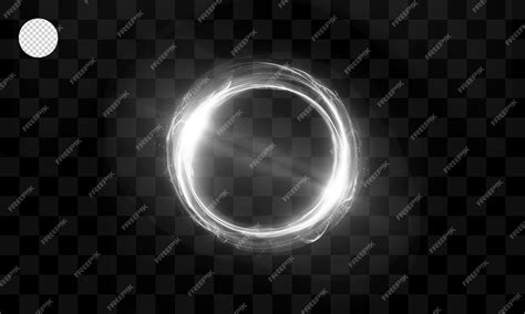 Premium Psd Glowing Circle On A Dark Background