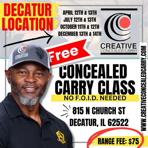 Decatur Location Illinois Residents Free Concealed Carry Class